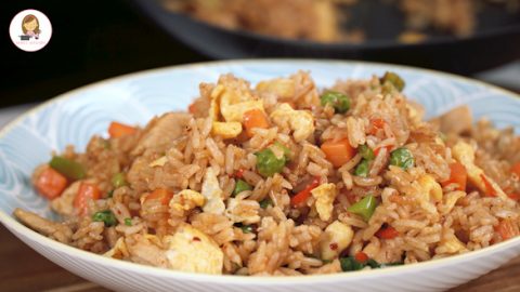 Spicy Chicken Fried Rice - Khin's Kitchen | Easy Fried Rice Reicpe