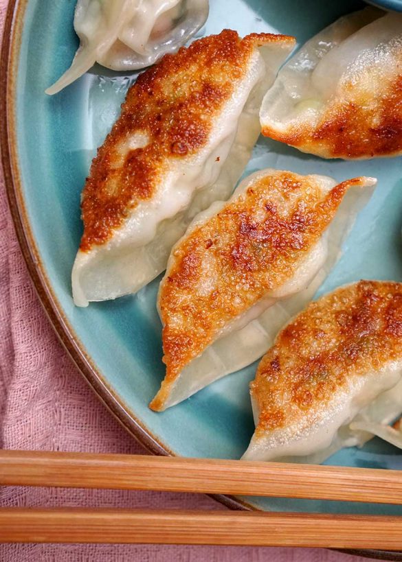 Gyoza | Pan Fried Dumplings - Khin's Kitchen | Appetizer