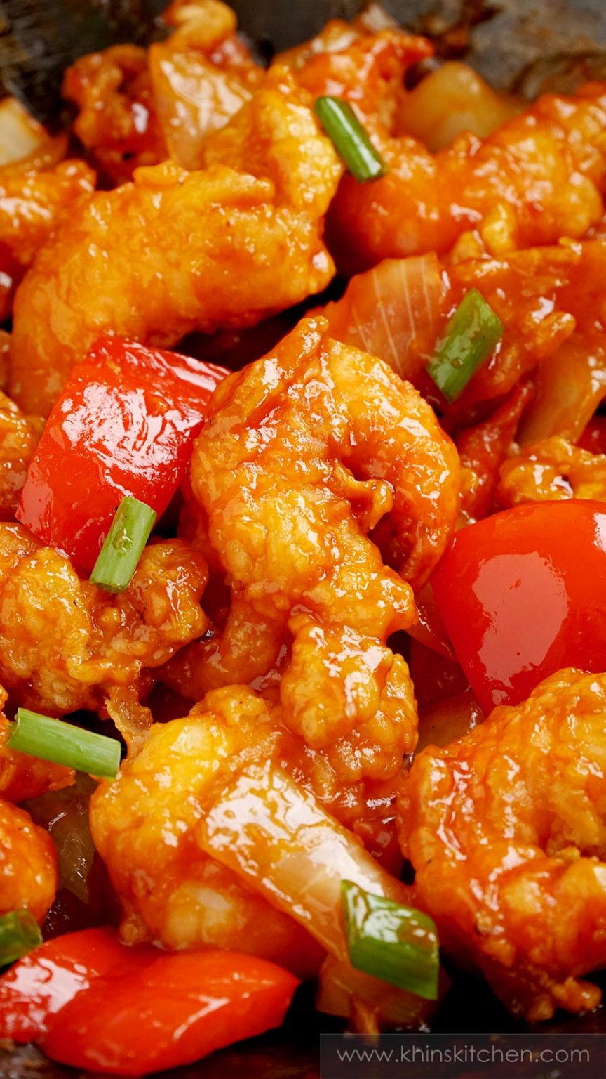 Sweet and Sour Prawn Balls - Khin's Kitchen - Chinese Cuisine