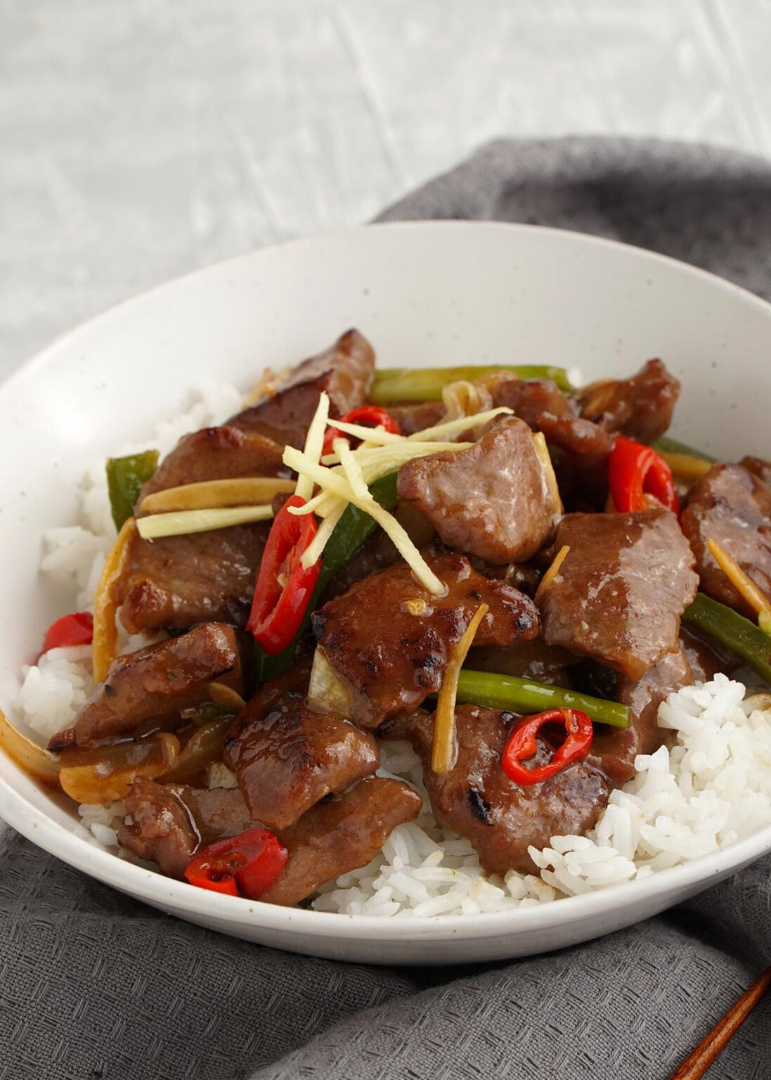 Ginger Beef Stir Fry - Khin's Kitchen - Asian Beef Recipes