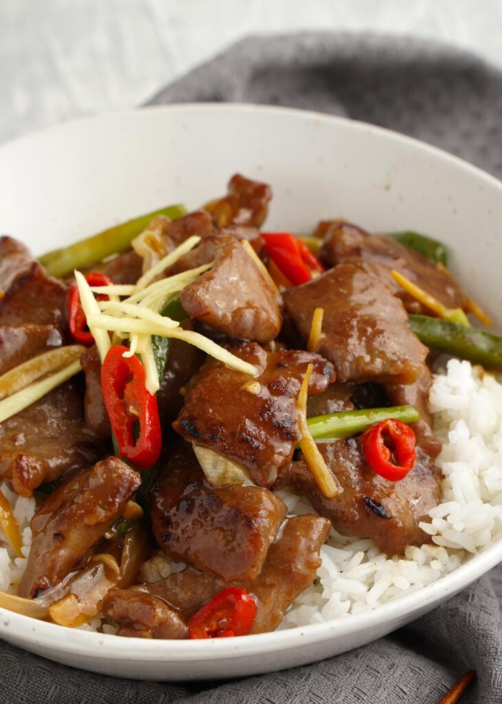 Ginger Beef Stir Fry - Khin's Kitchen - Asian Beef Recipes