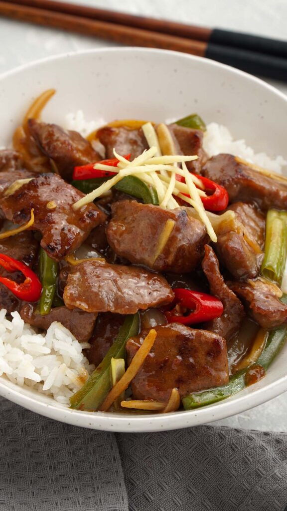 Ginger Beef Stir Fry - Khin's Kitchen - Asian Beef Recipes