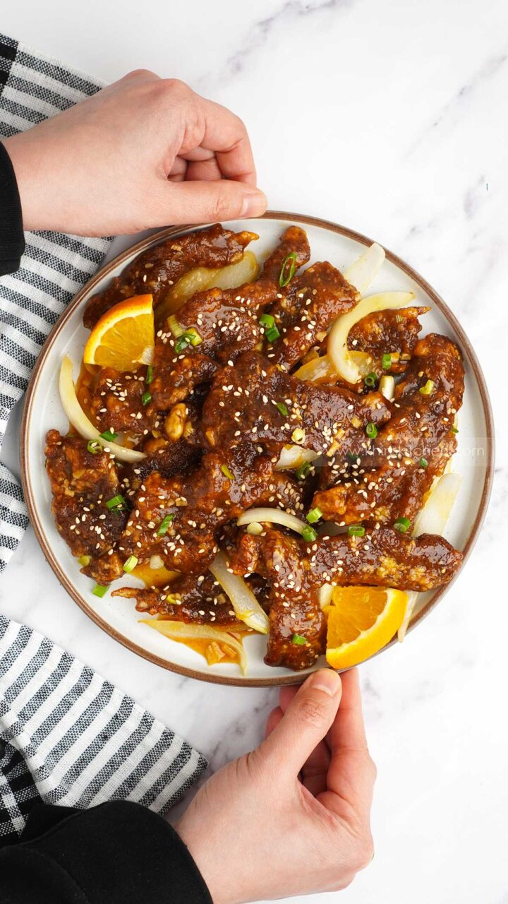 Crispy Shredded Orange Beef - Khin's Kitchen Chinese Crispy Beef Recipe