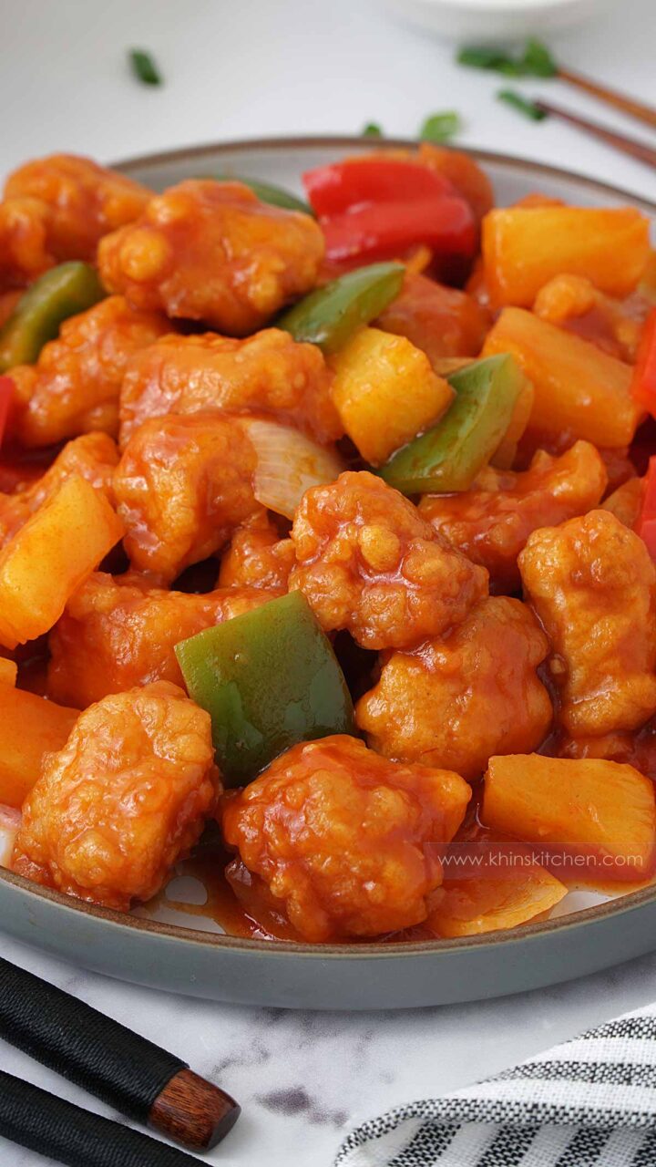 Sweet and Sour Chicken Hong Kong Style - Khin's Kitchen | Chinese Cuisine