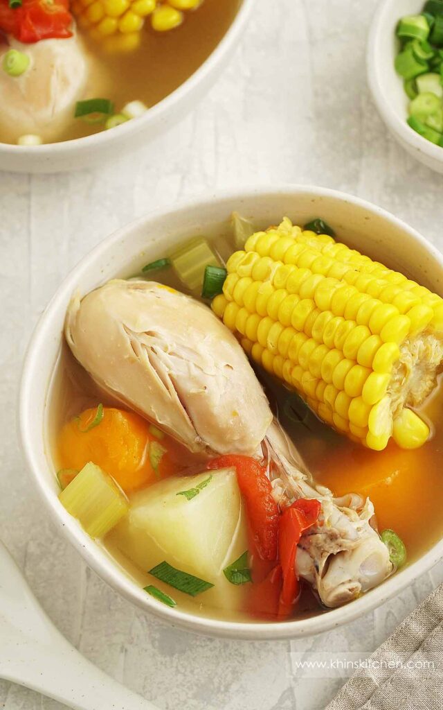 ABC Soup with Vegetables and Chicken - Khin's Kitchen