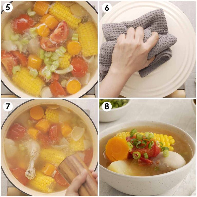 ABC Soup with Vegetables and Chicken - Khin's Kitchen