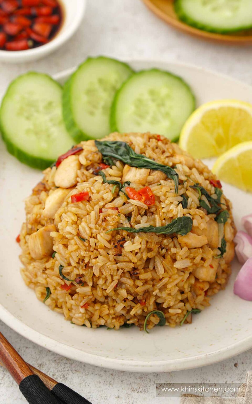 Thai Basil Fried Rice - Khin's Kitchen