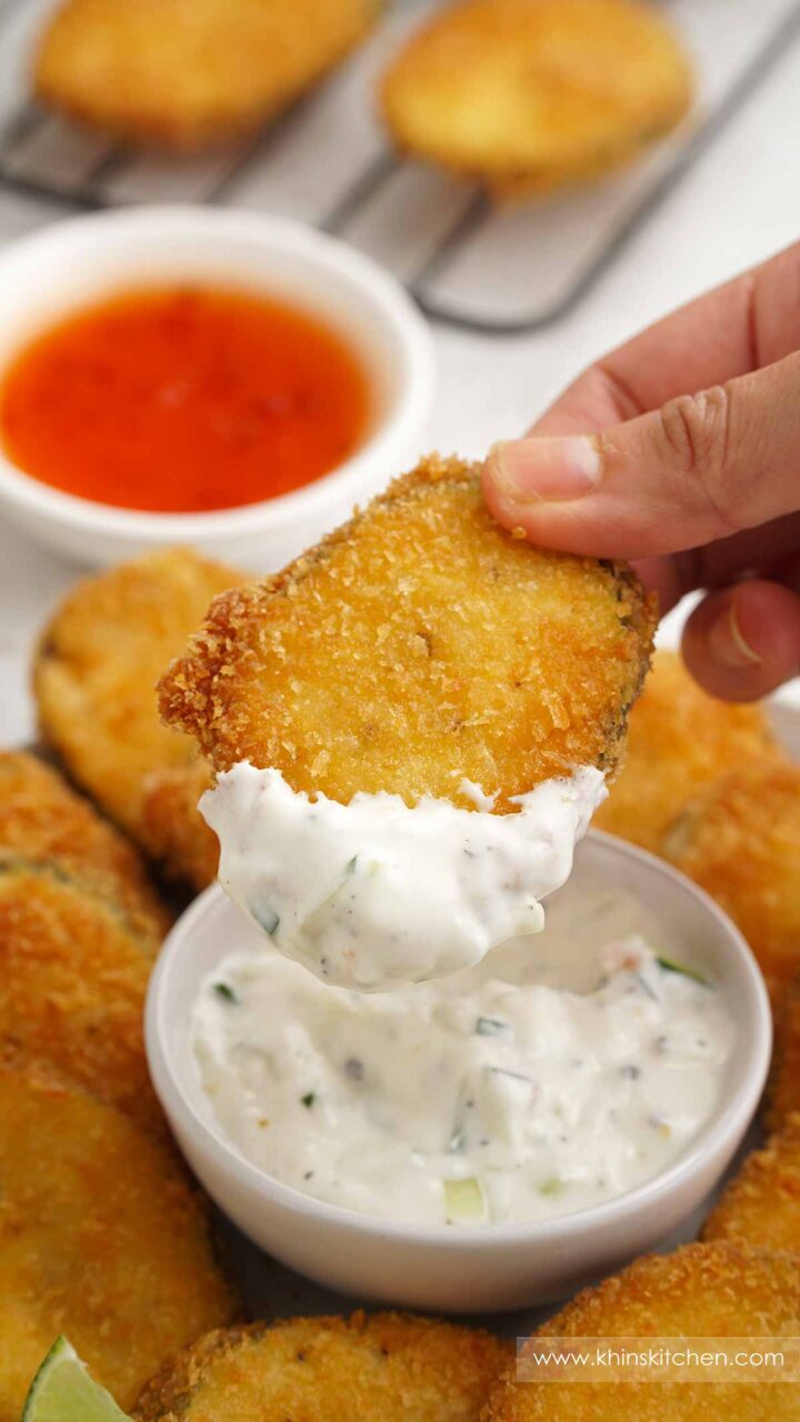 Crispy Fried Courgette ( Fried Zucchini ) - Khin's Kitchen