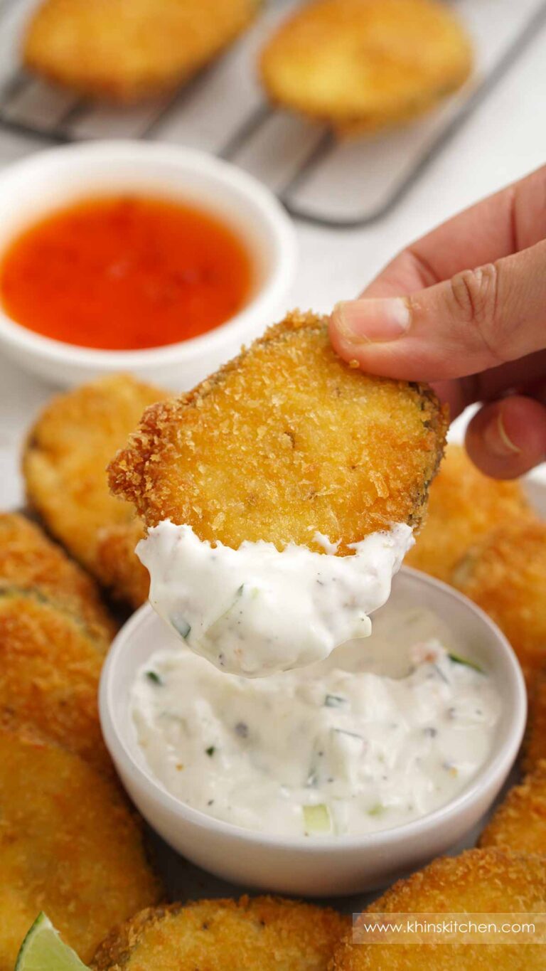 Crispy Fried Courgette ( Fried Zucchini ) - Khin's Kitchen