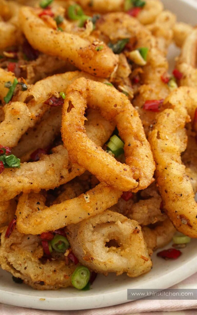 Chinese Salt and Pepper Squid - Khin's Kitchen