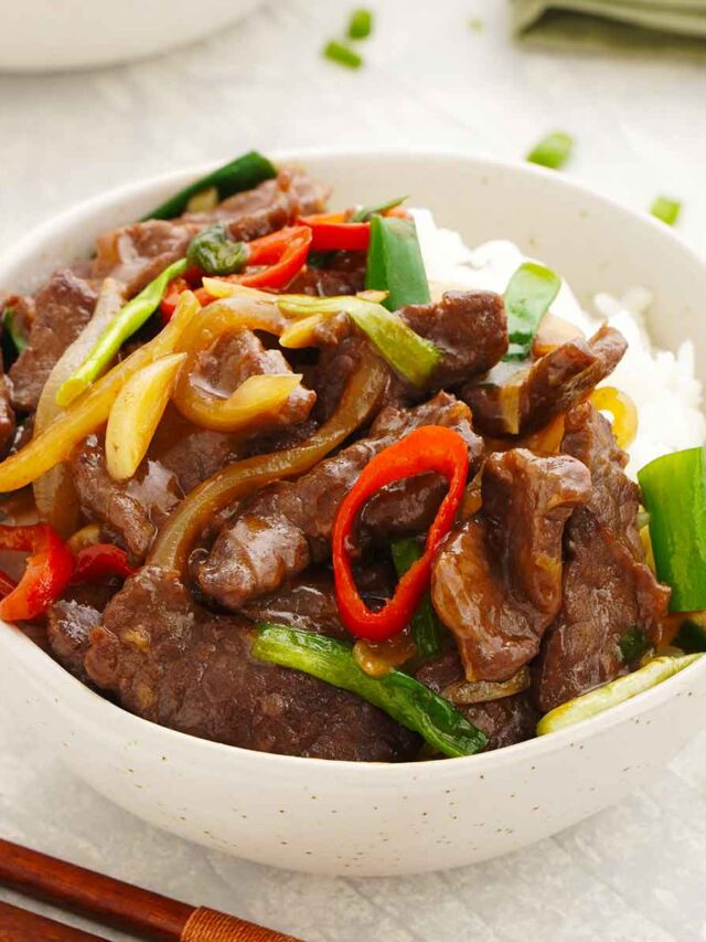 Beef and Onion Stir Fry - Khin's Kitchen