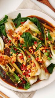 Pak Choi with Garlic Sauce - Khin's Kitchen