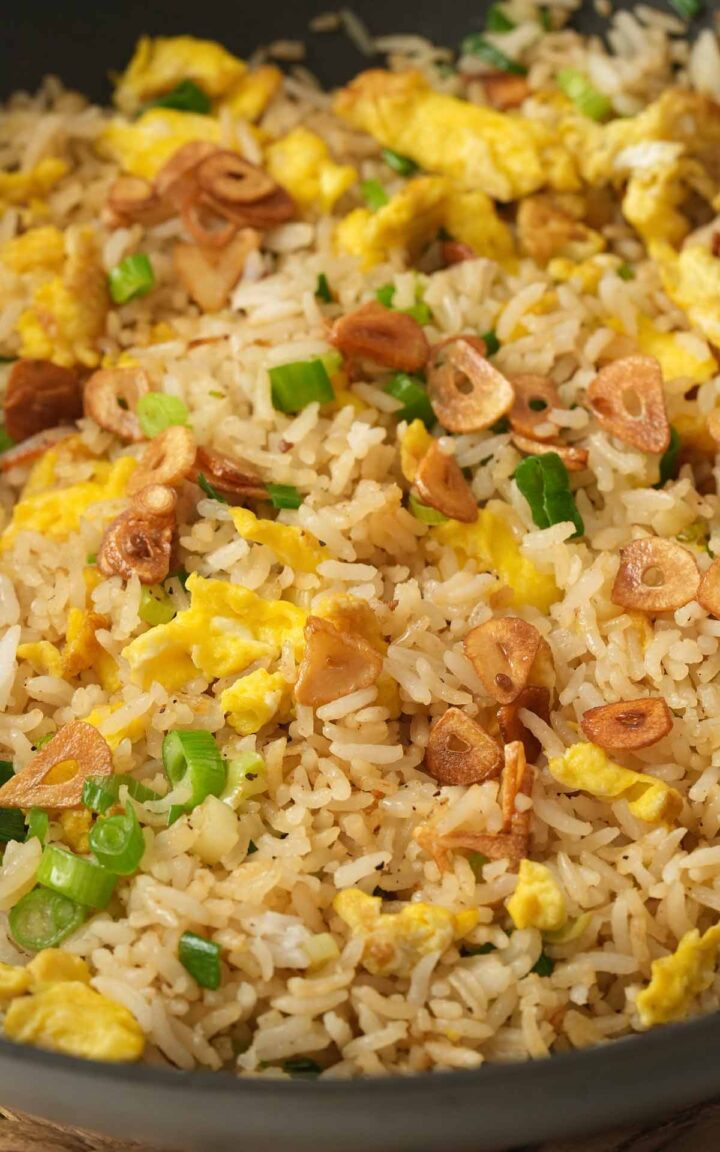 Japanese Garlic Fried Rice - Khin's Kitchen
