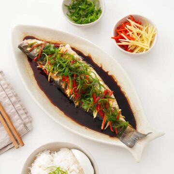 Easy Chinese Steamed Fish - Khin's Kitchen