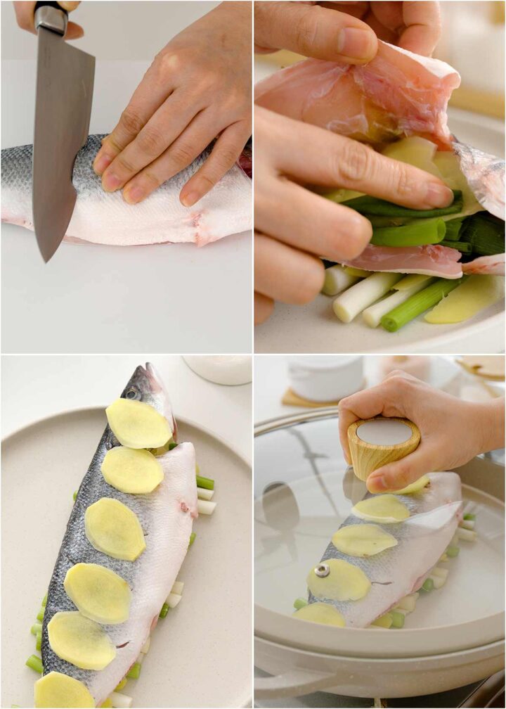 Easy Chinese Steamed Fish - Khin's Kitchen