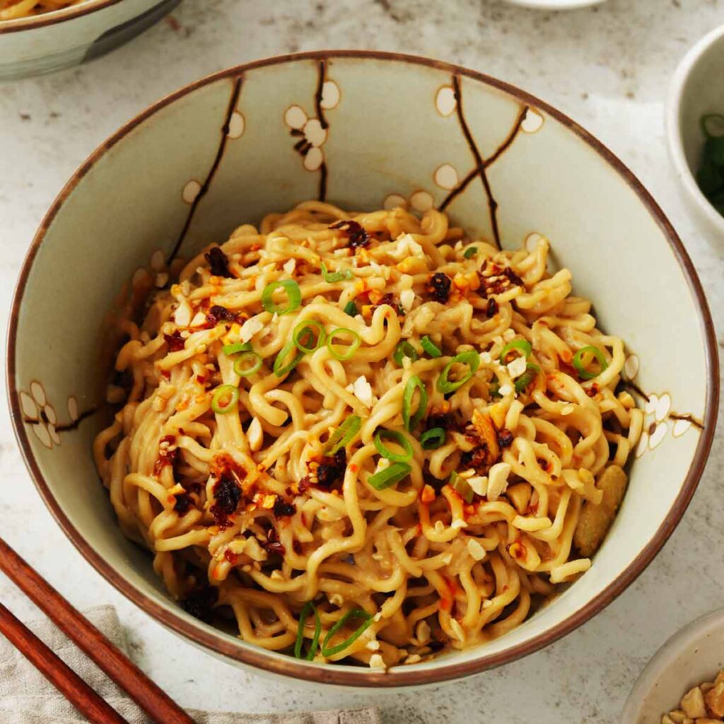 Spicy Peanut Noodles - Khin's Kitchen