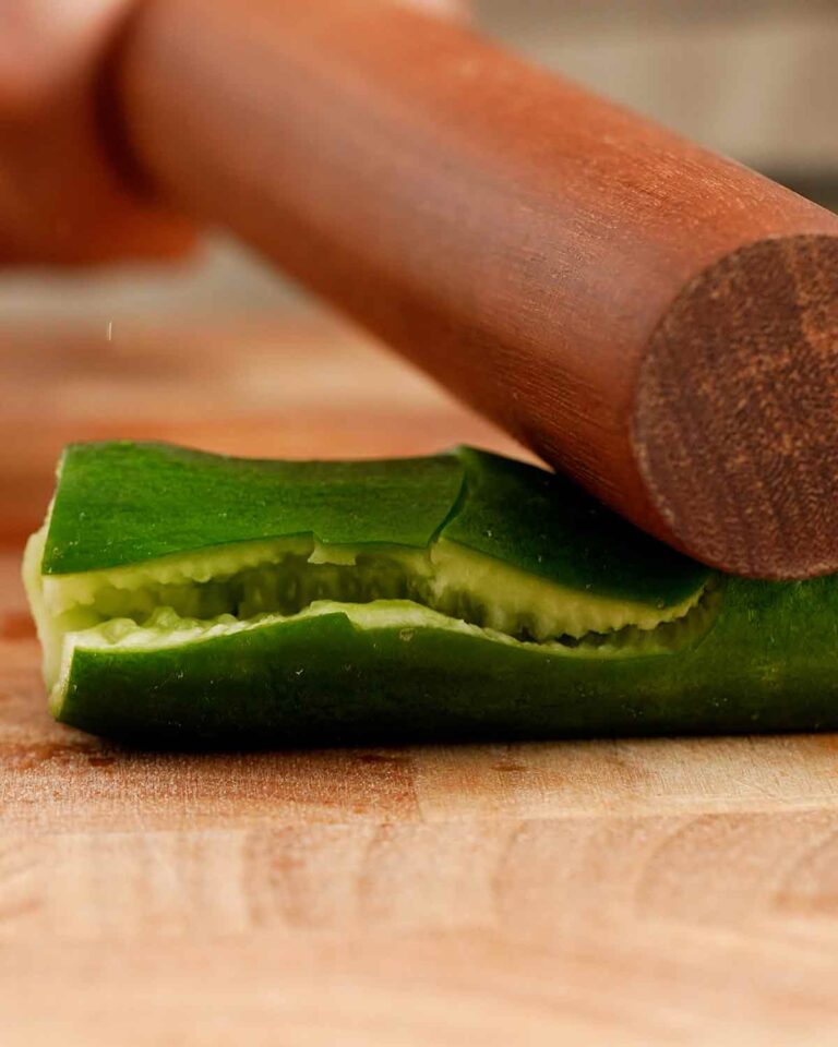 Smashed Cucumber Salad - Khin's Kitchen
