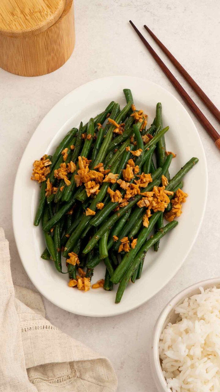 Garlic Green Bean Stir Fry - Khin's Kitchen