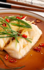 Steamed Cod Fish - Khin's Kitchen