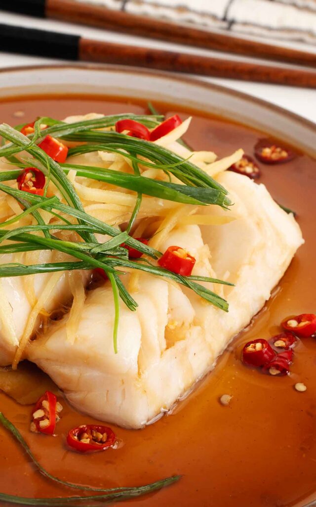 Steamed Cod Fish - Khin's Kitchen