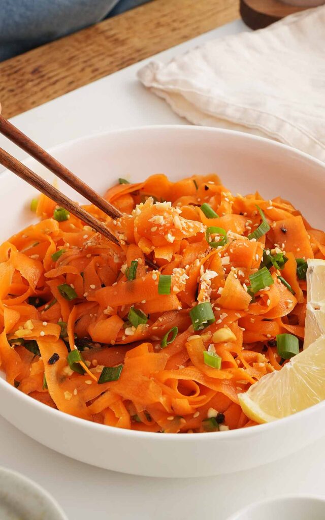 Raw Carrot Salad - Khin's Kitchen