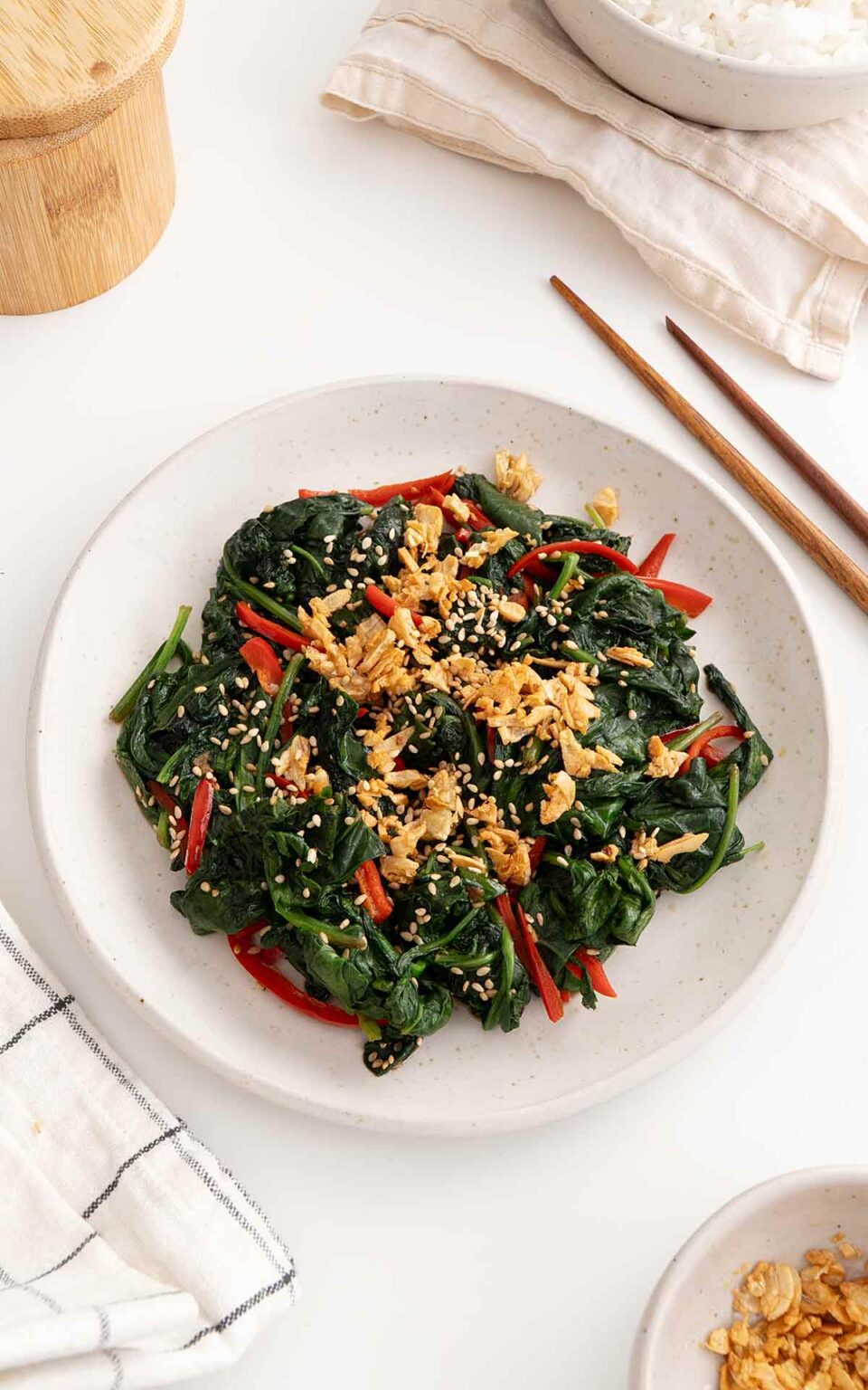 Spinach Stir Fry - Khin's Kitchen